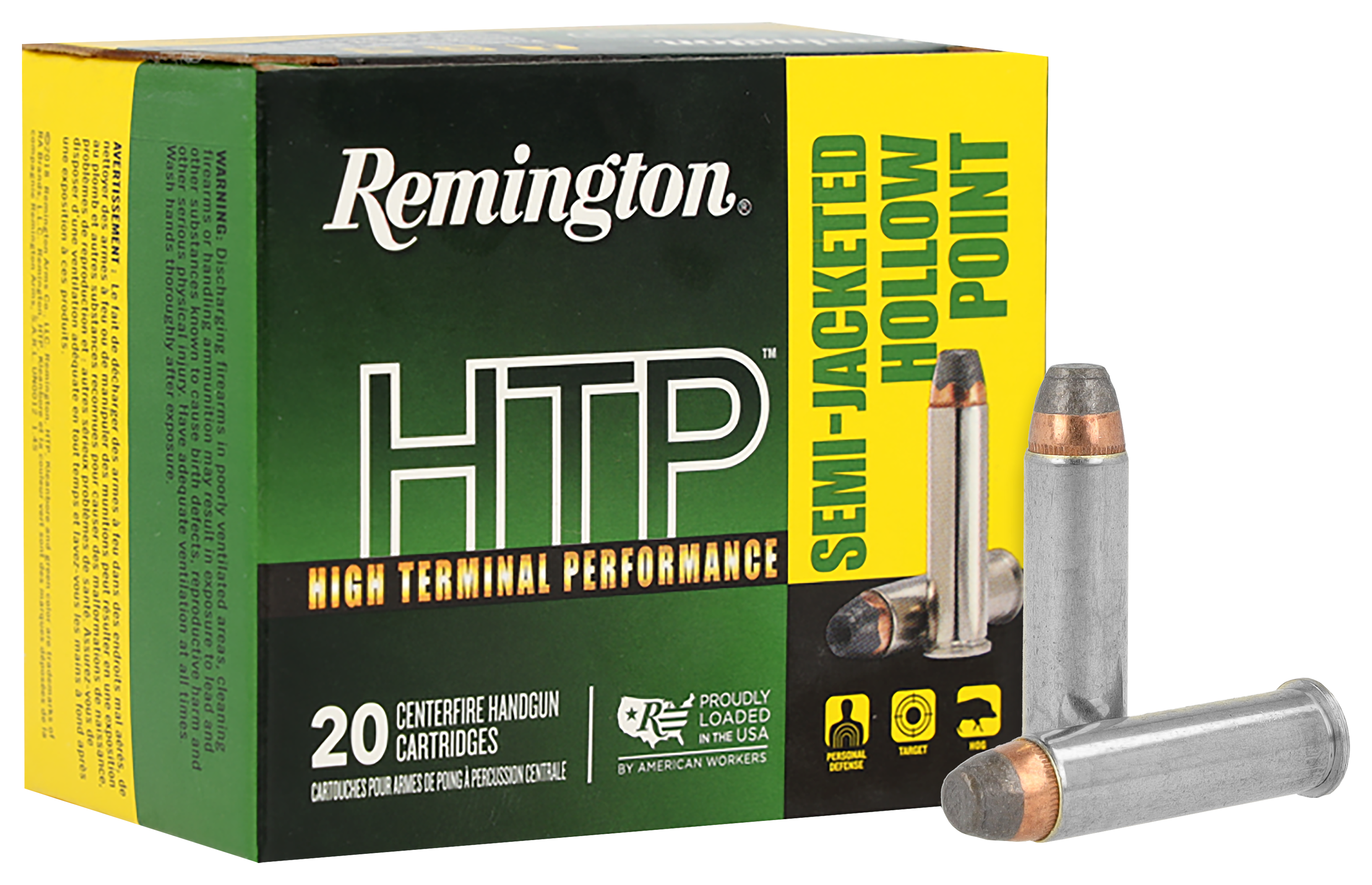 Remington HTP High Terminal Performance .357 Mag 158 Grain SJHP ...